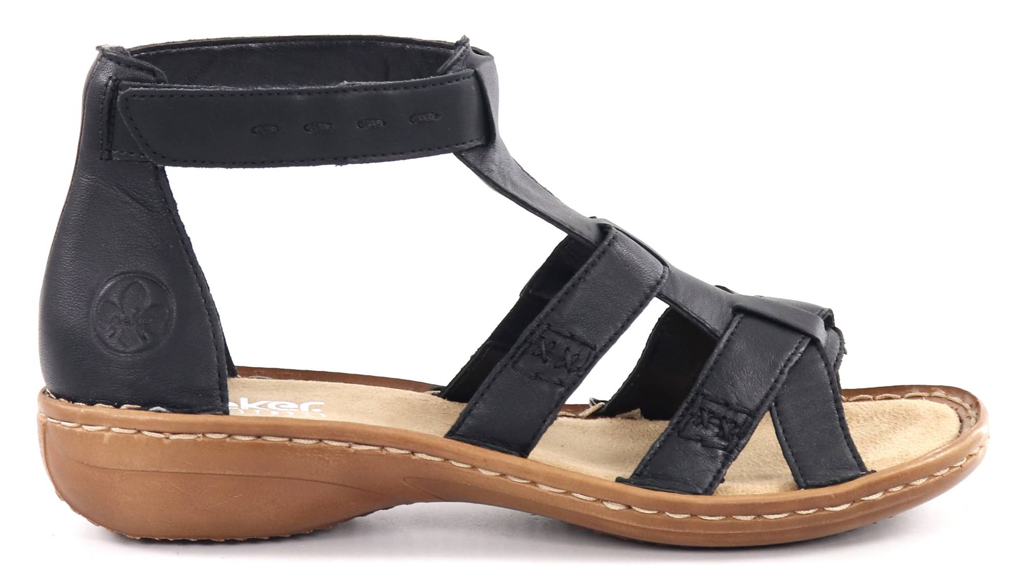 Rieker Sandaler 60860-00 svart - Stilettoshop.se webbutik