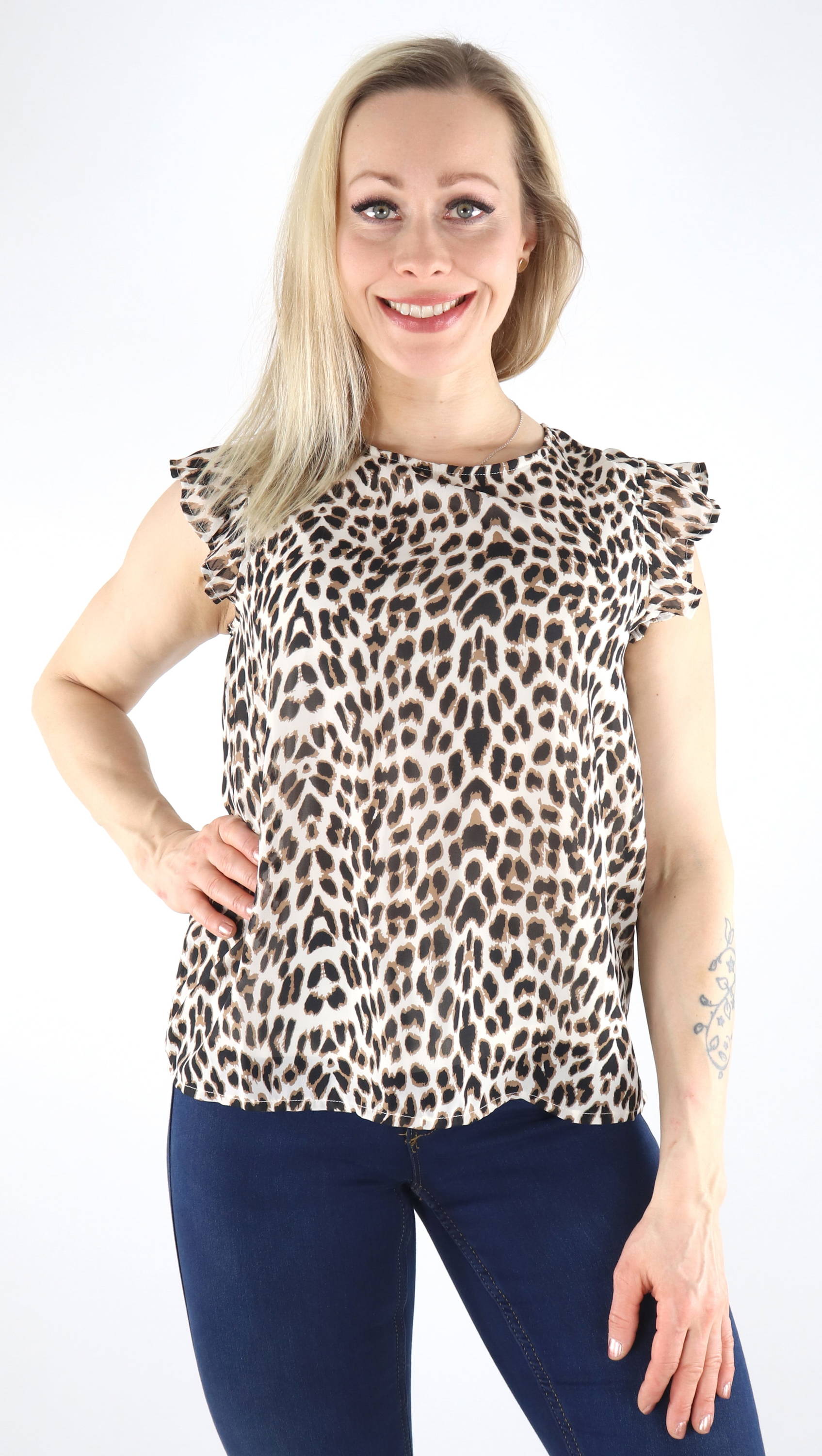 Only Topp Lann star frill tofu/cathy leo - Stilettoshop.sewebbutik