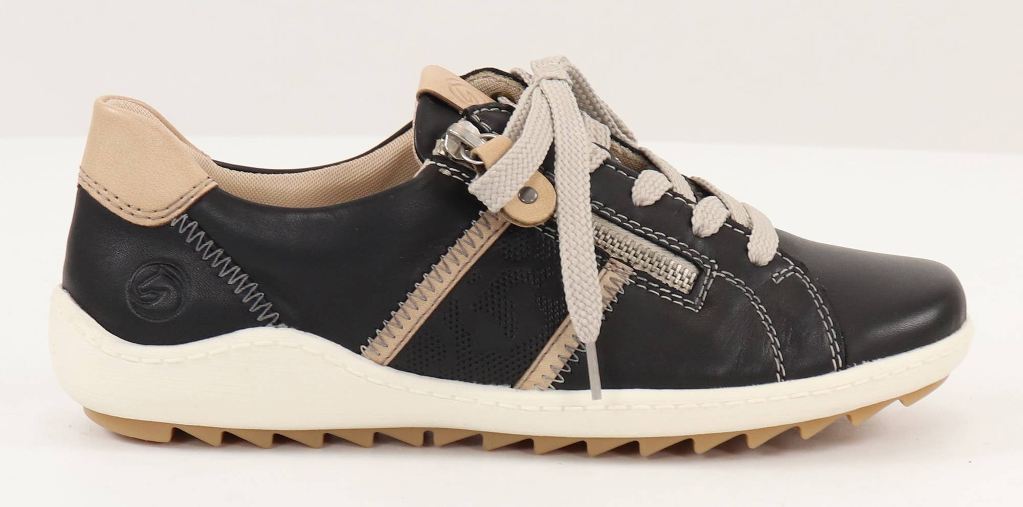 Rieker Remonte dam promenadskor läder R1426-01 svart - Stilettoshop.se ...