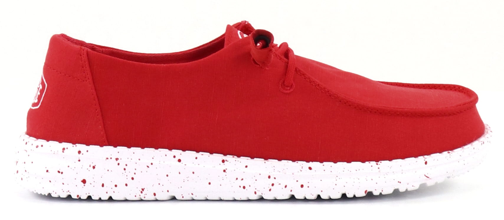 HEYDUDE Skor Wendy slub Canvas röd - Stilettoshop.se webbutik