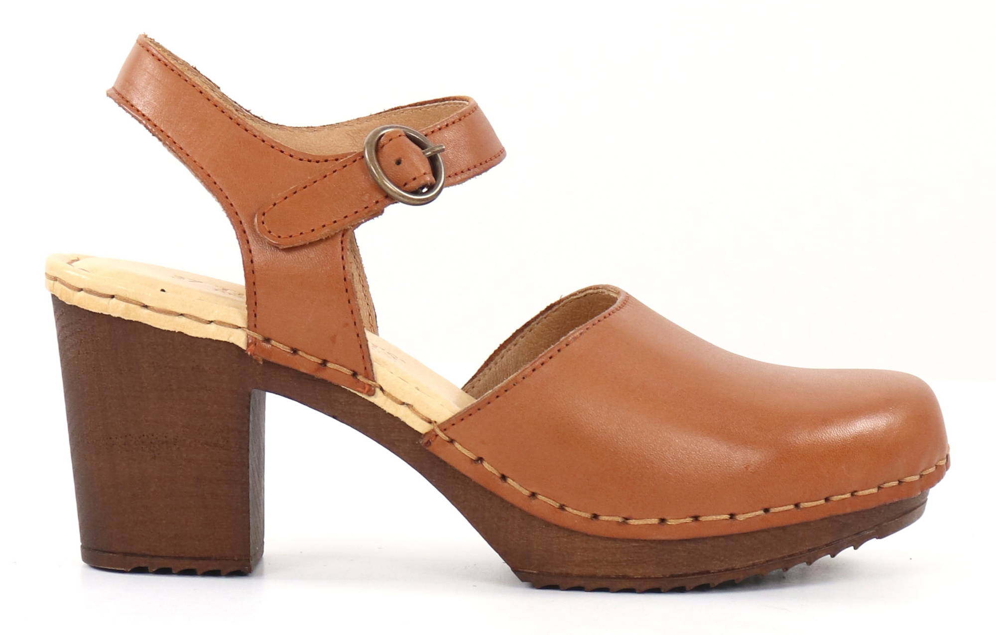 Ten Points dam sandaler i läder 60257 Amelia Cognac - Stilettoshop.se ...