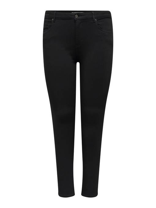 Only Carmakoma Jeans Maya hw svart - Stilettoshop.se webbutik