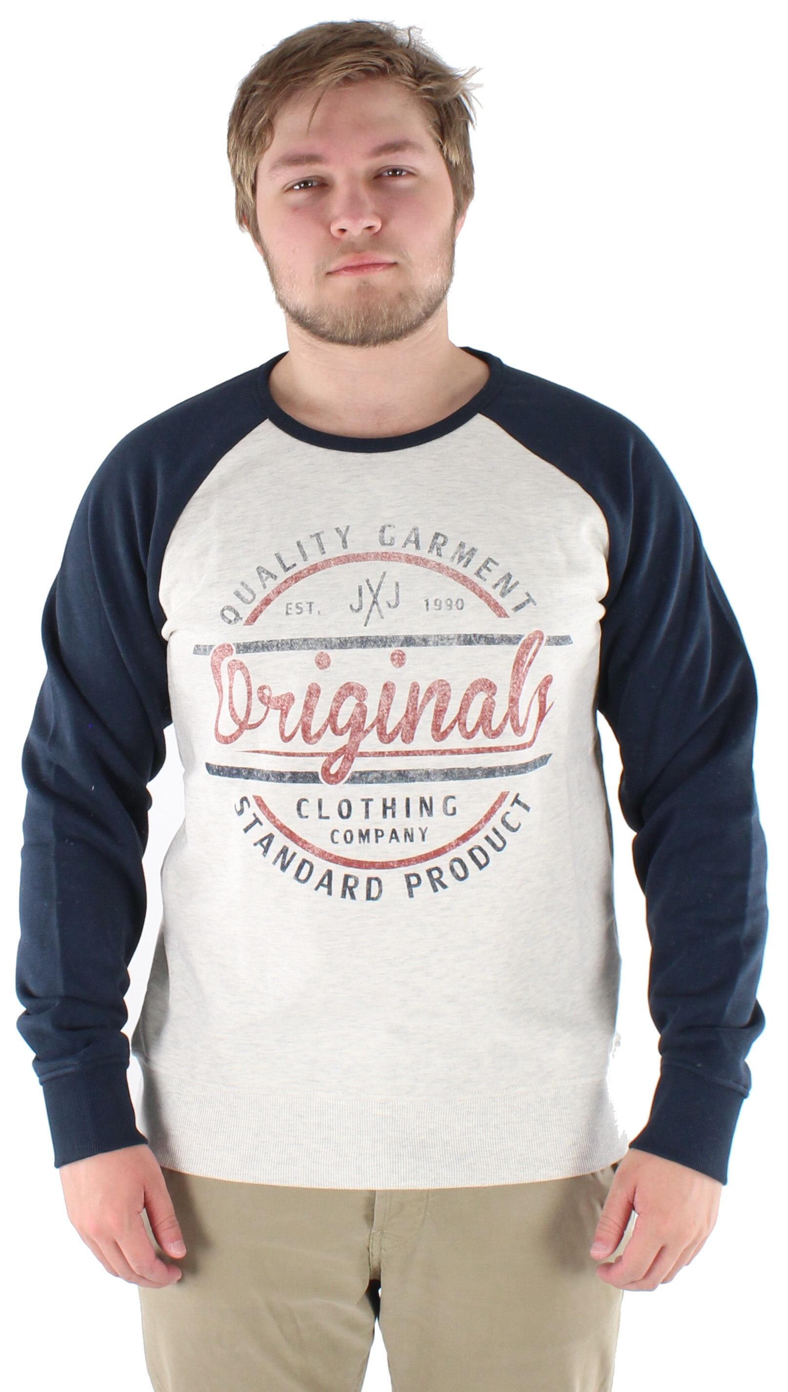 Jack&Jones Collegetröja Vinnie Raglan - Stilettoshop.se webbutik