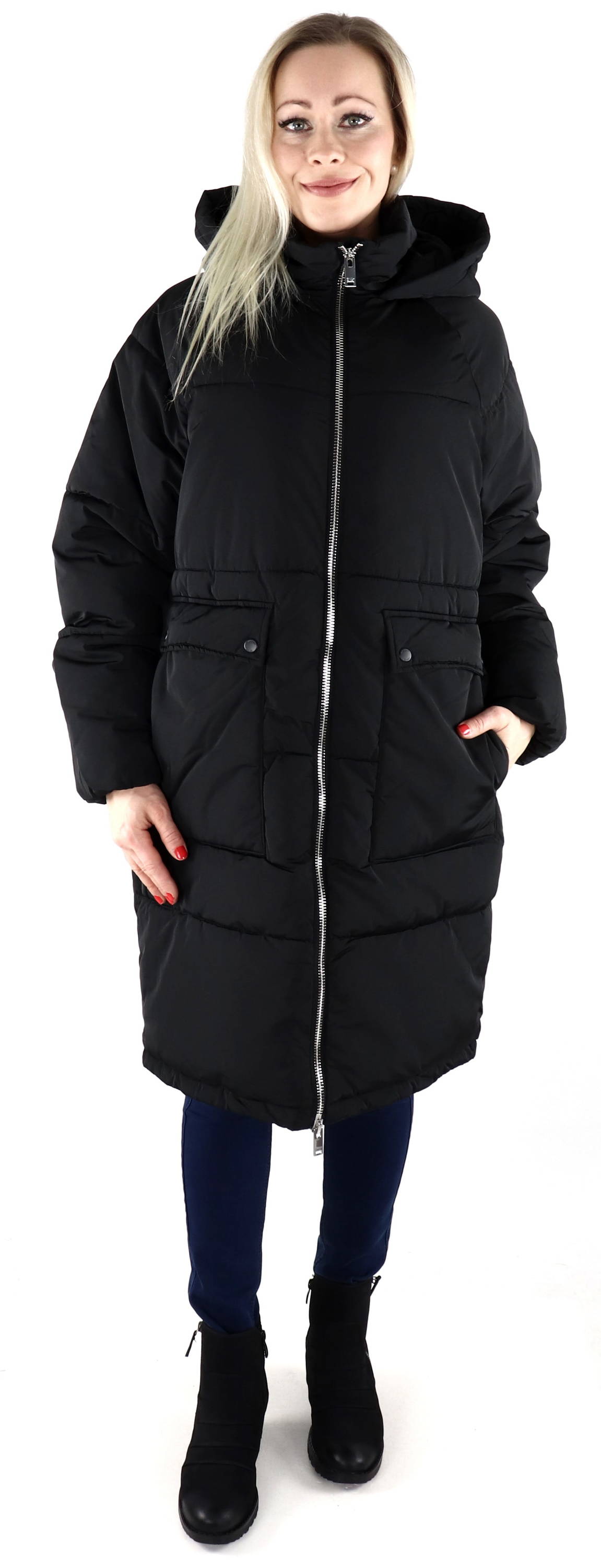 Only dam vinterjacka Gabi oversized svart - Stilettoshop.se webbutik