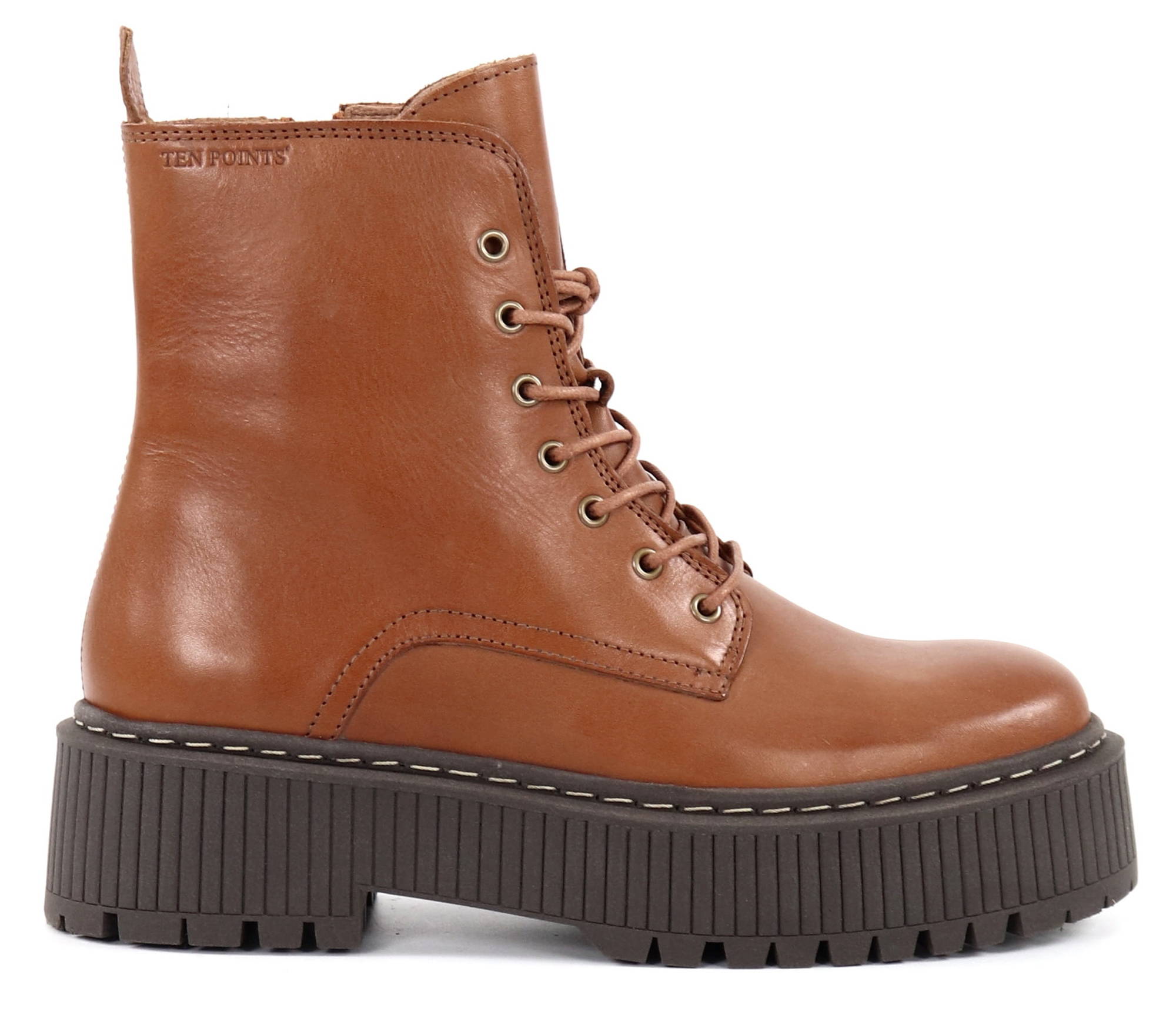 Ten Points Kängor Alina 60162 cognac - Stilettoshop.se webbutik