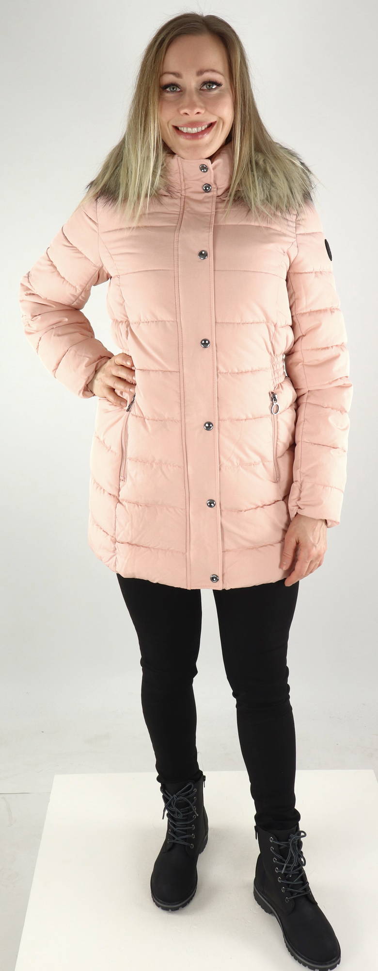 Only dam Vinterjacka Luna rose smoke - Stilettoshop.se webbutik