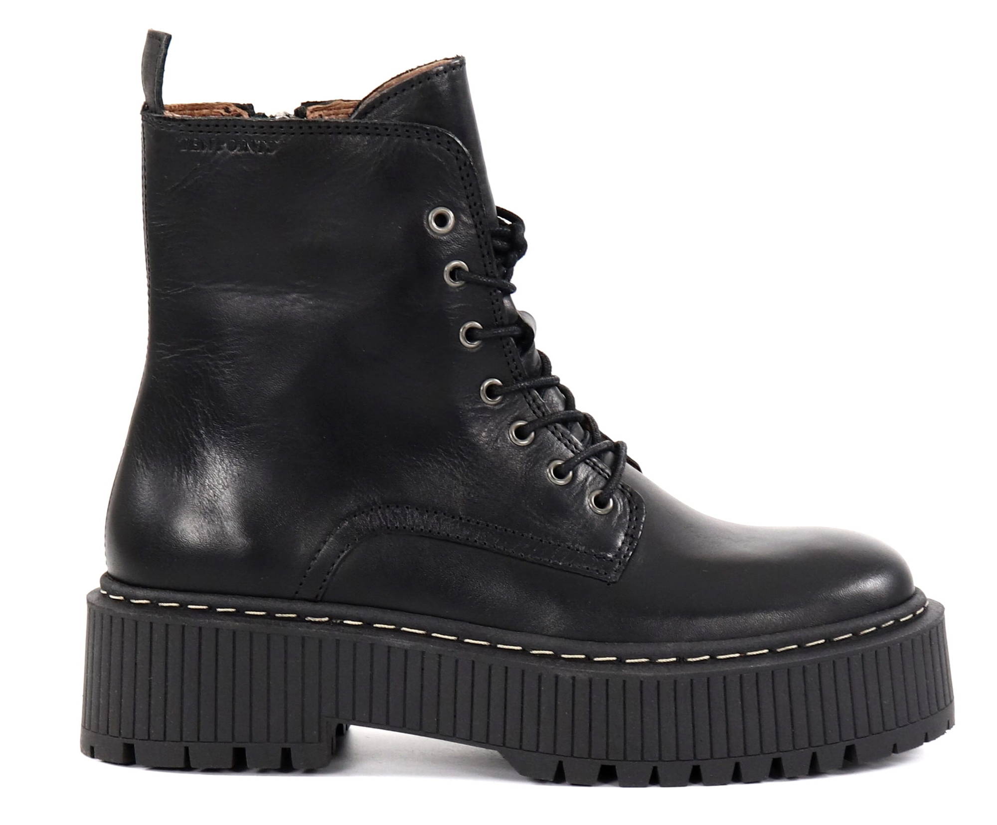 Ten Points dam Kängor i läder Alina 60162 svart - Stilettoshop.se webbutik